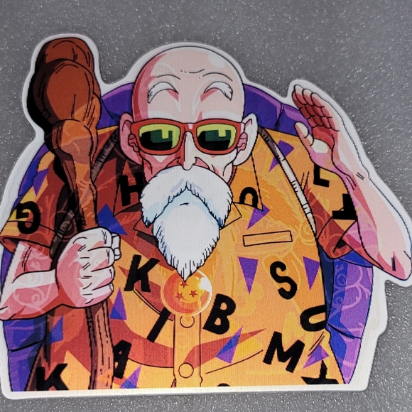 Wall Decor | 315 Master Roshi Holographic Lenticular Anime Decal Dbz ...